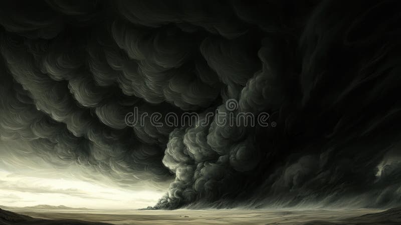 A Stormy Desert stock photo. Image of land, large, sense - 383346096