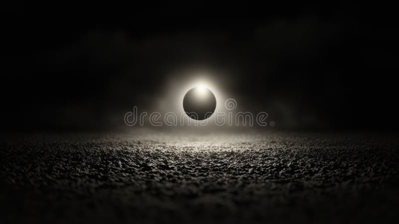 A total solar eclipse. stock photo. Image of dark, black - 379703012