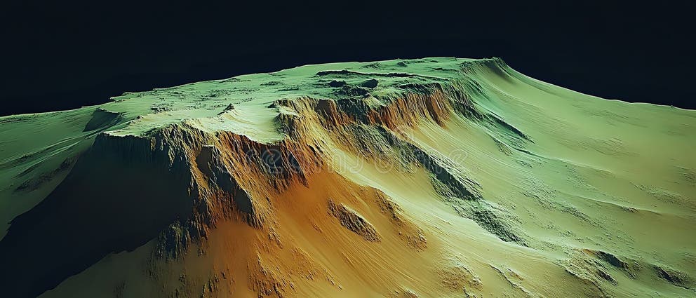 Martian Landscape: Vast Dune Field on Mars Stock Illustration - Illustration of dust, sand ...