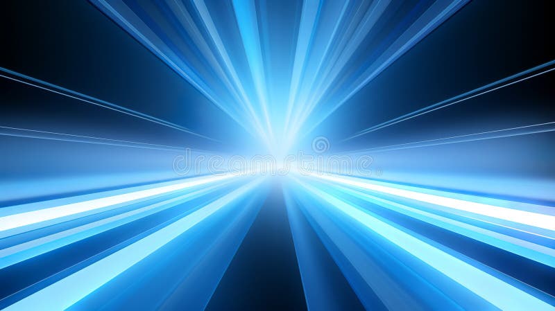 The Image Depicts a Dynamic Burst of Light Blue Lines Radiating from a ...