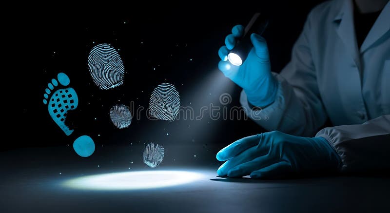 Forensic Science: Evidence Examination Process Stock Illustration ...