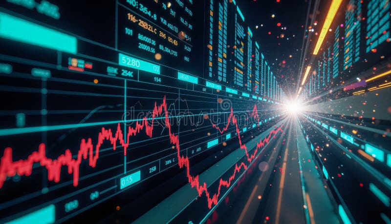 Exploring the Future of Financial Markets through Advanced Data Analytics Stock Illustration ...