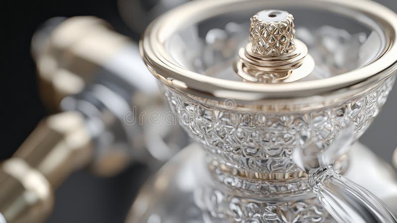 The Image Depicts a Futuristic, Gold and Silver Quantum Computer with ...