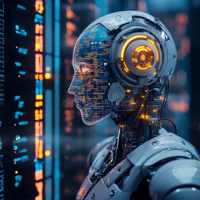 Digital Intelligence stock illustration. Illustration of artificial ...