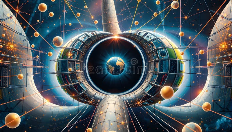 Futuristic Space Station Design Stock Photo - Image of cosmos ...
