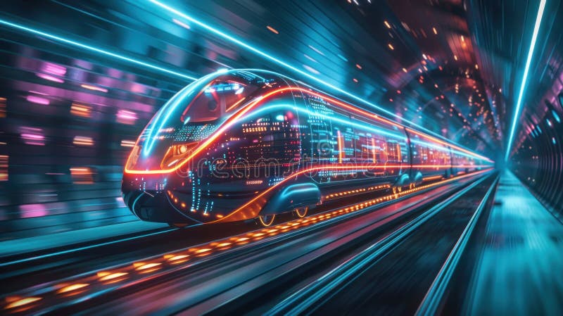 Hyperloop Ultrasonic Train Cabsul with Self-Driving System for Fast ...