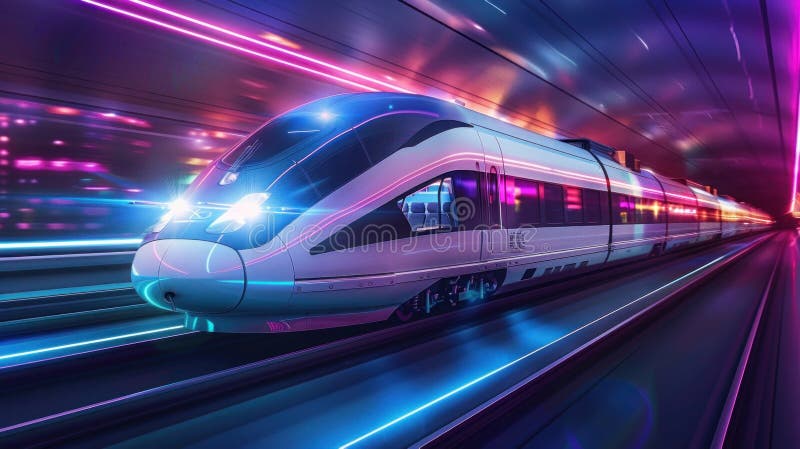 Hyperloop Ultrasonic Train Cabsul with Self-Driving System for Fast ...