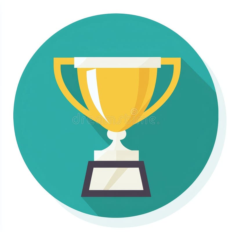 Gold Trophy Icon stock illustration. Illustration of graphic - 335303906