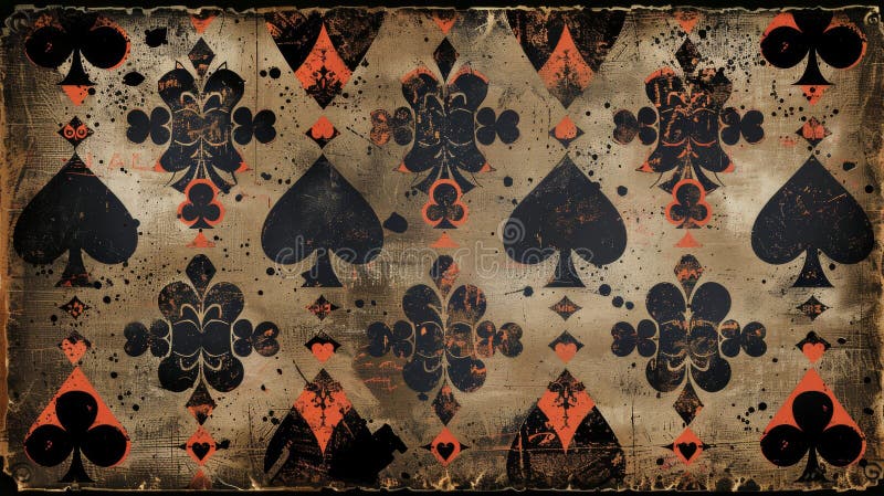 Deck of Cards. Texture and Detail in a Plain Background Concept Stock ...