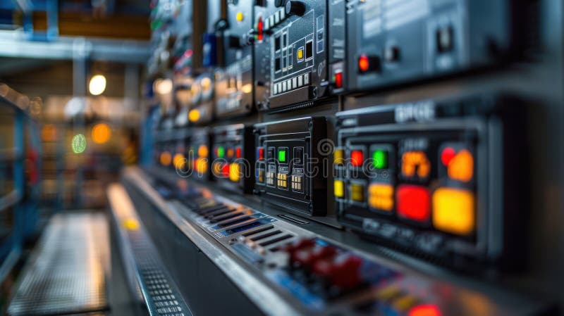 High-Tech Electronic Control Panel for Industrial Automation Systems ...