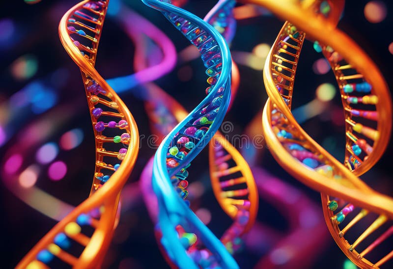 A Stylized Representation of the DNA Double Helix. Stock Photo - Image ...