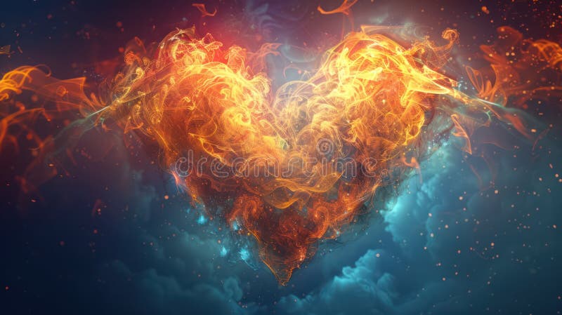 Artificial Love: Embracing the Spirit of AI Generation Stock ...