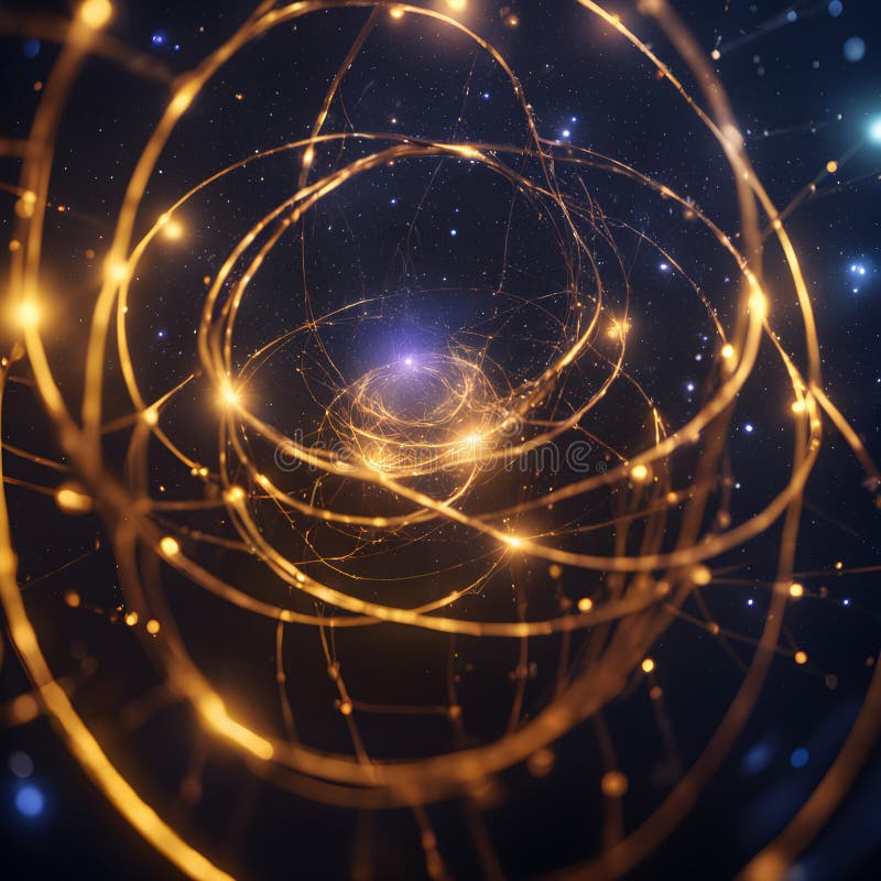 An Abstract Art Piece or a Complex Mathematical Quantum Concept. Stock ...