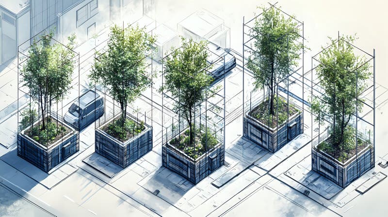 Streetscape Design Stock Illustrations – 3,277 Streetscape Design Stock ...