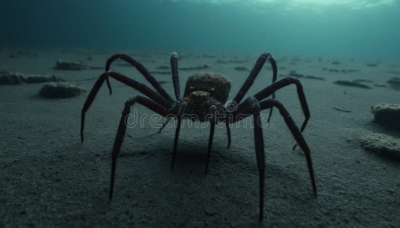 Giant Underwater Spider stock image. Image of abyss - 377961945