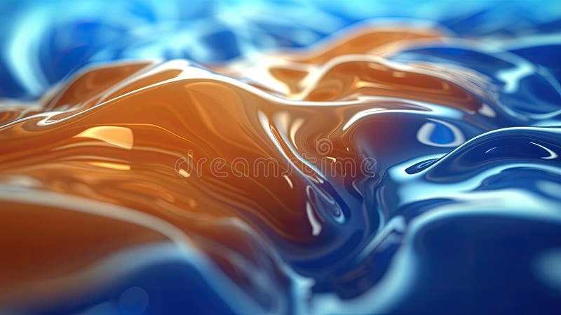 Copper and Cobalt Flow stock illustration. Illustration of wallpaper ...