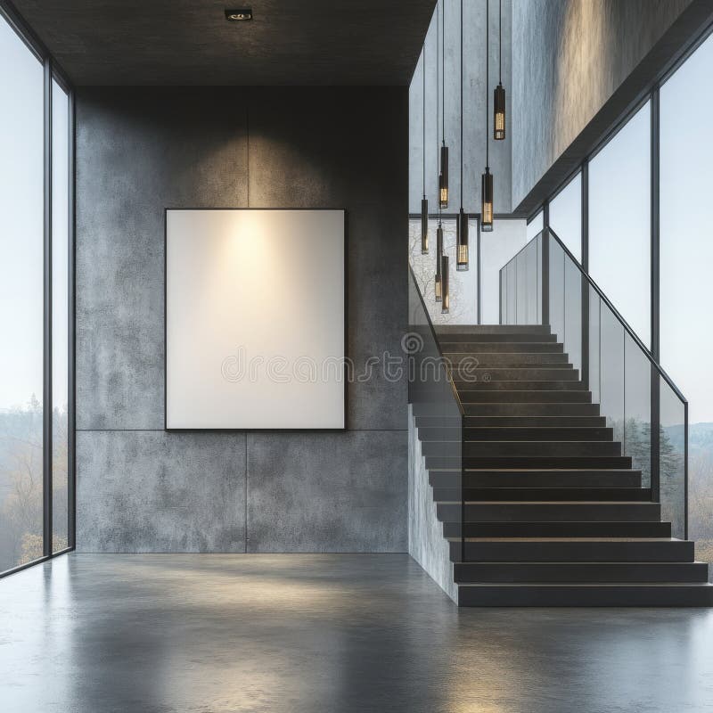 A White Rectangle Adorned with Violet Petals and Magenta Shrubs Stock ...