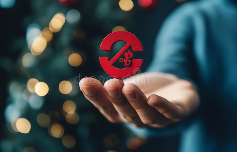 Modern Automation Symbol in Hand for Business Solutions Stock ...