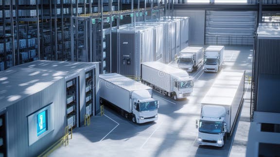 Advanced Cold Chain Logistics Warehouse with Temperature Control Stock ...