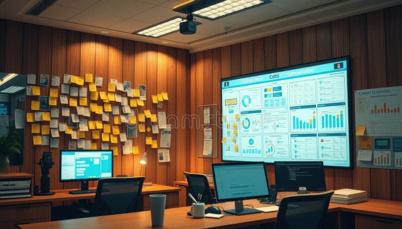 AI-Generated Office Workspace Stock Illustration - Illustration of ...