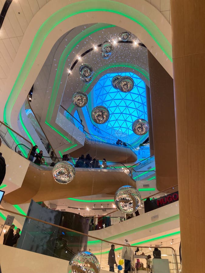 Image Depicts a Modern, Open-space Atrium with High Ceilings and ...