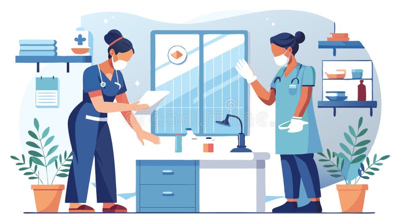 This Image Depicts a Nurse Demonstrating the Correct Handwashing Steps ...