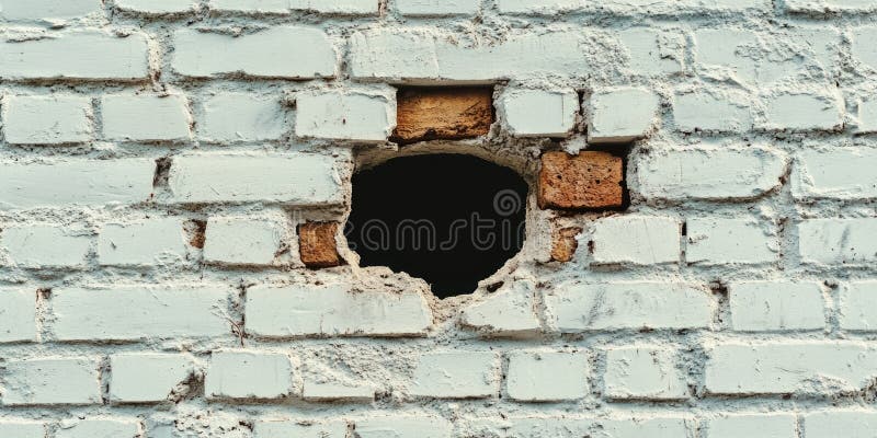 Aging Wall Texture with Exposed Brick Interior Stock Image - Image of ...