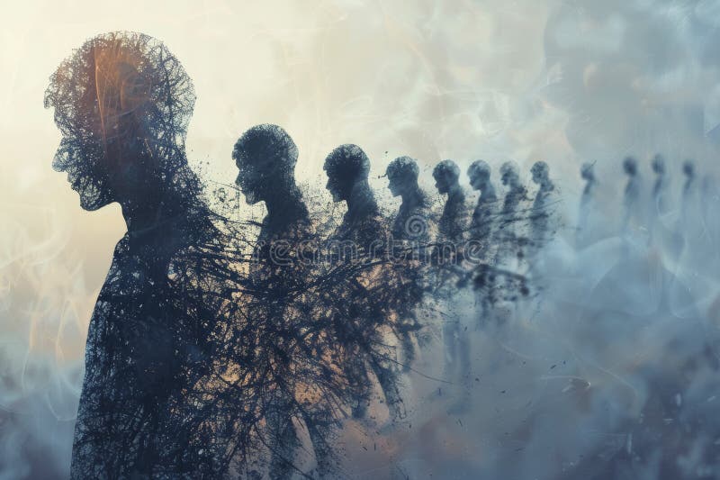 Dissolving Self stock photo. Image of surrealism, fading - 310167188