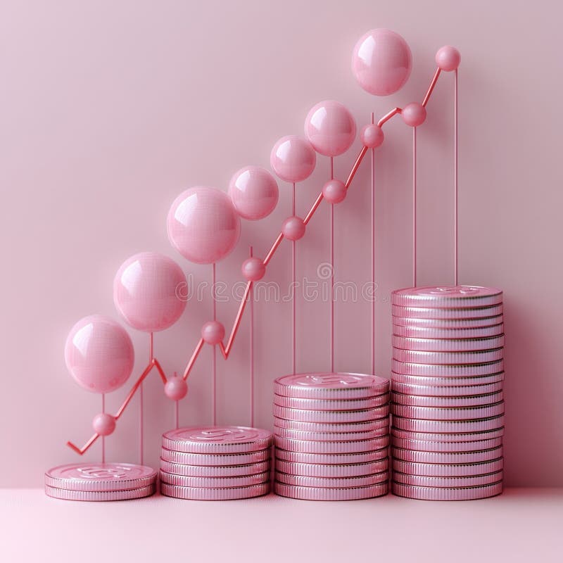 Pink Growth stock illustration. Illustration of dream - 336870671