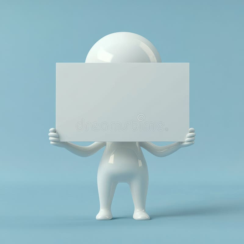 Simple White 3d Character Blank Template Design Stock Photos - Free ...