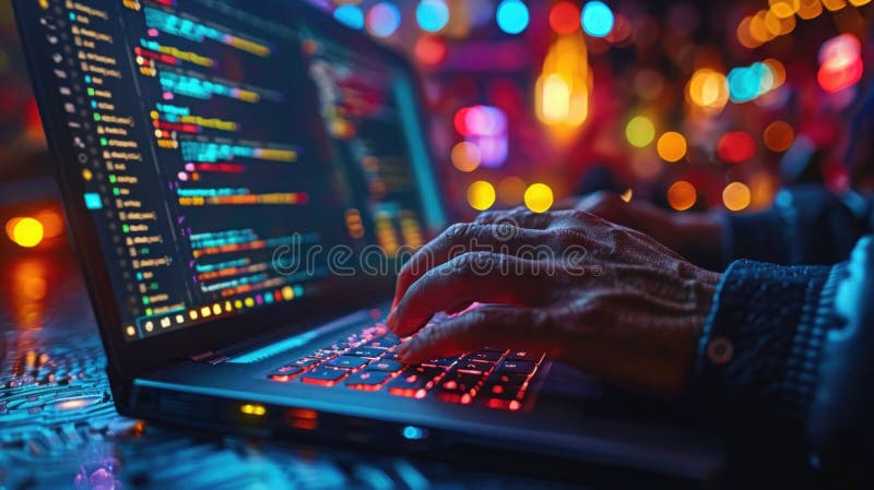 Professional Programmer Coding For Software Development And Ui Design With Chatbot Ai And Web