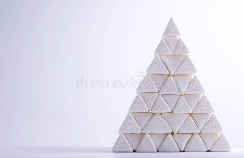 The Image Depicts a Pyramid of Marshmallows with Soft Candies at the ...
