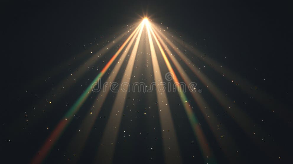 A Radiant Starburst of Light Against a Dark Background. Stock Photo ...