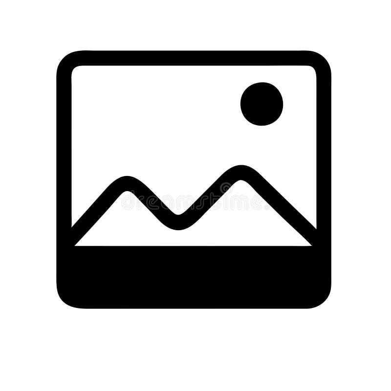 The Image Depicts a Rectangular Shape with a Mountain and a Sun Design ...