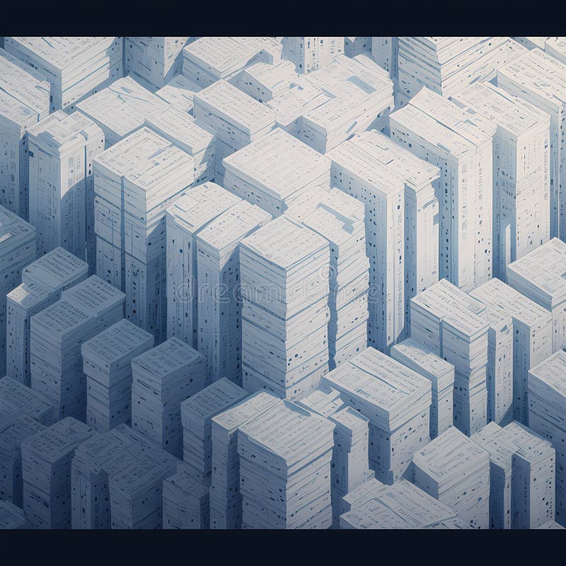 Tax Forms Stacks stock illustration. Illustration of financial - 356396080