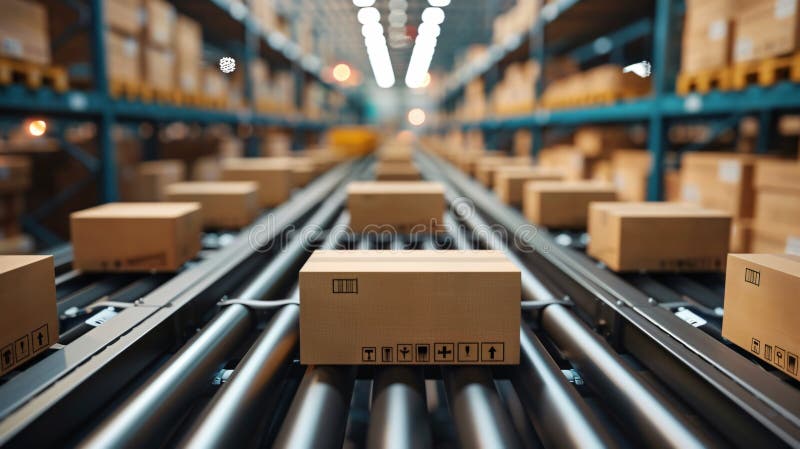 The Image Depicts a Scene Related To Distribution and Delivery ...