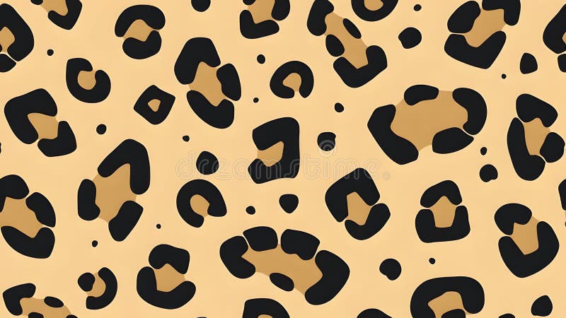 Elegant Leopard Print Pattern on Soft Toned Background. AI-Generated ...