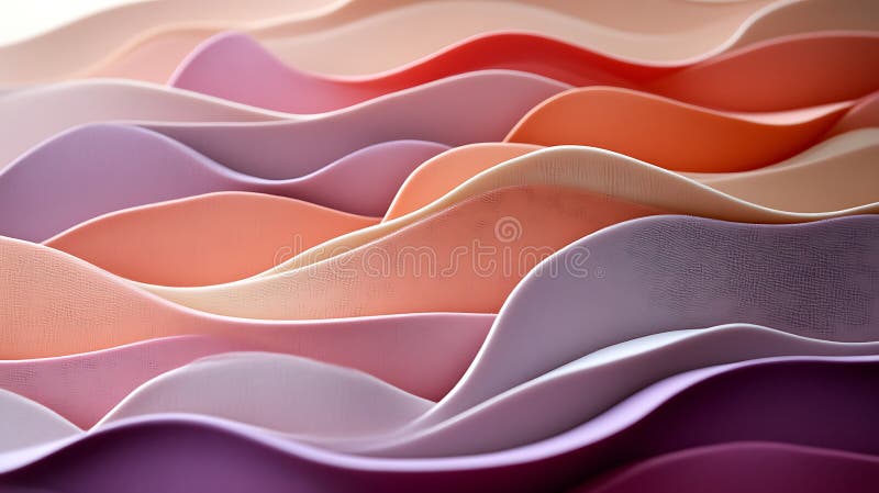 Abstract Pastel Waves Flowing Seamlessly Stock Photo - Image of modern ...
