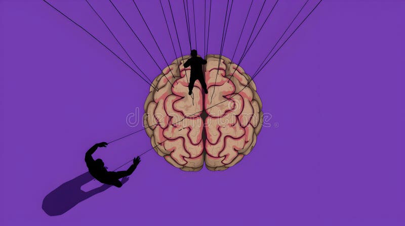 Puppet Brain - Control & Manipulation Illustration Stock Illustration ...