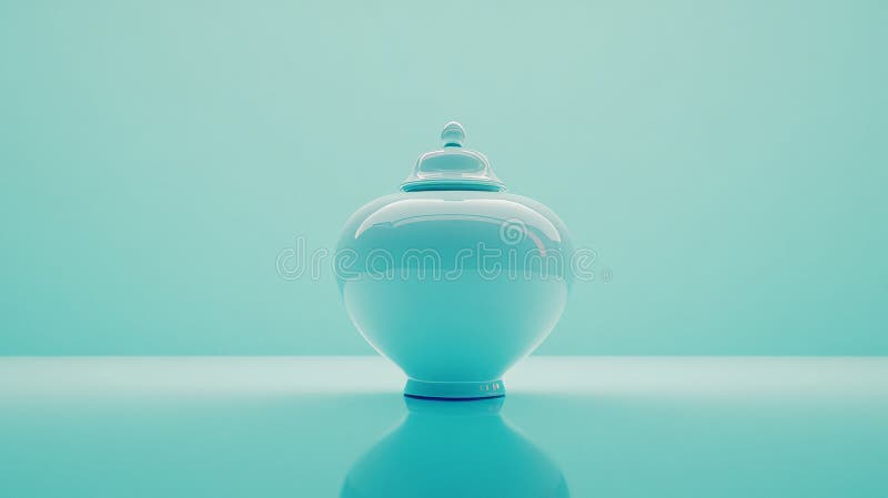 The Image Depicts a Simple Still Life Composition with a White Ceramic ...