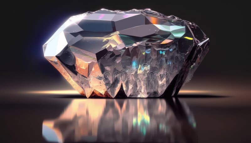 Sparkling Shiny Diamonds in a Beautiful Background. Stock Illustration ...