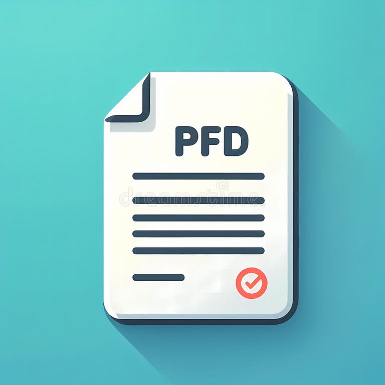Stylized pdf document icon stock illustration. Illustration of logo ...
