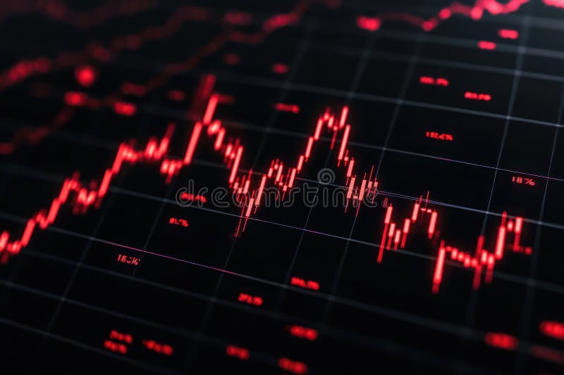 Trading Screen with Candlestick Patterns and Charts for Stock Market ...