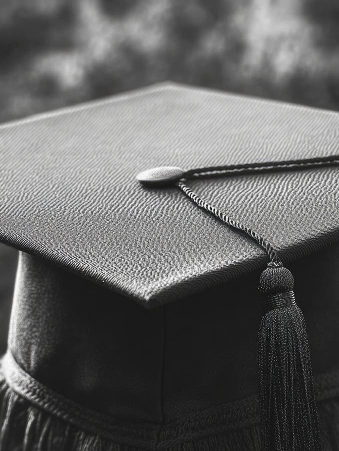 A Cap and Gown: a Symbol of Academic Achievement Stock Image - Image of ...