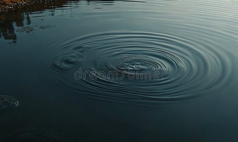 Large Ripple Forms in the Center Dark Blue Body Water, with Small ...