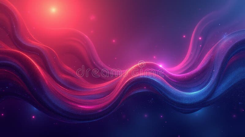 The Image Depicts a Vibrant, Abstract Wave Formation in Shades of Red ...