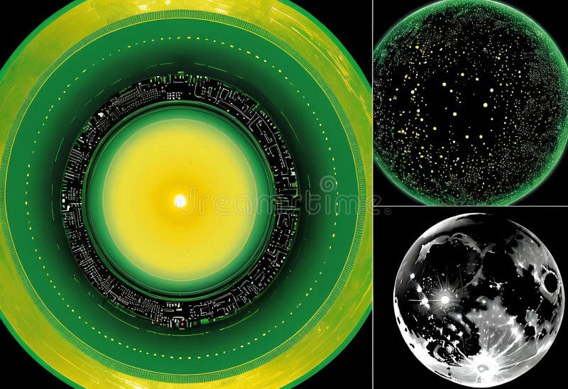 Futuristic Cosmic Circuitry Design Stock Image - Image of scifi ...