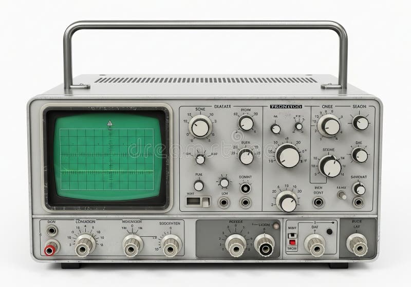 Vintage Electronic Test Equipment Stock Photo - Image of oscilloscope ...