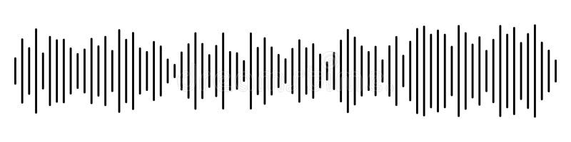 Voice Message Template. Audio Chat Speech Sound Wave Icon. Equalizer ...