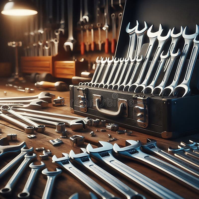 This Image Depicts a Well-organized Workshop or Tool Room Stock ...